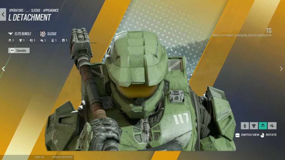 Datamine revela que Rainbow Six Siege receberá skin de Master Chief ...