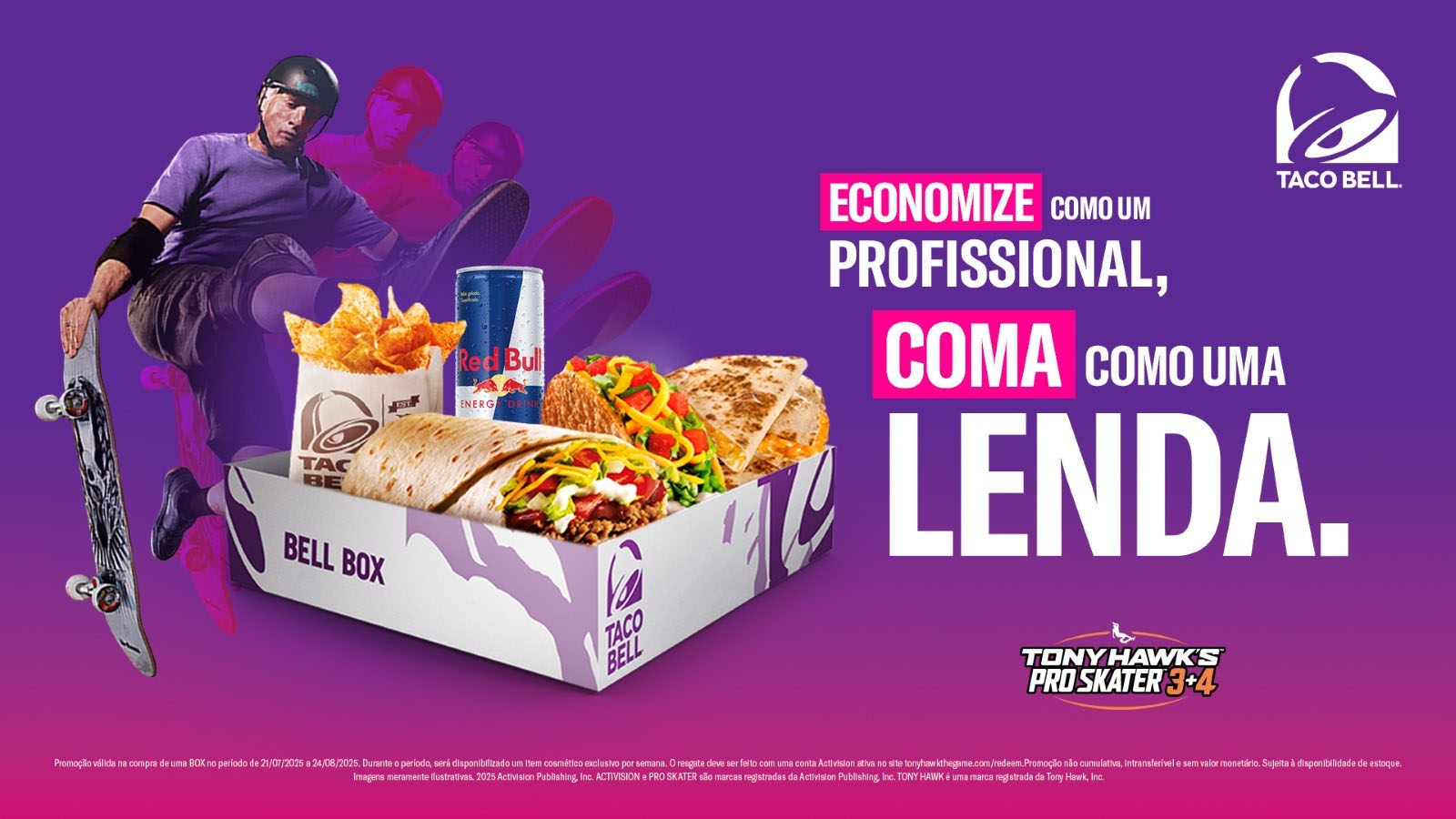 Taco Bell, Red Bull e Activision anunciam parceria para Tony Hawk's Pro ...