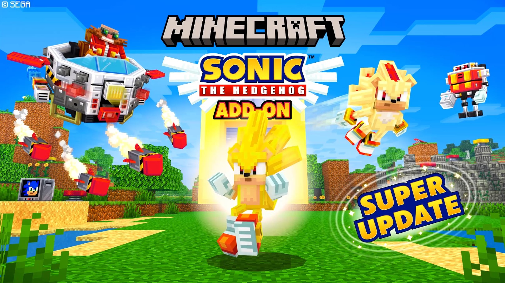 Sonic Add-On de Minecraft recebe atualização "Super" - PSX Brasil