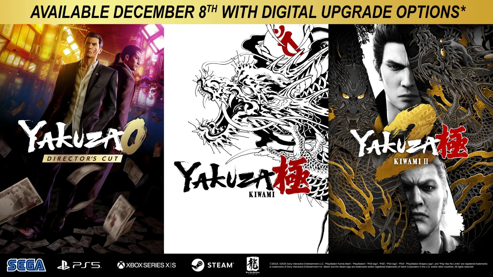 Yakuza 0 Director's Cut, Yakuza Kiwami e Yakuza Kiwami 2 terão opção de ...