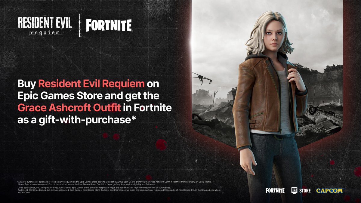 Veja o visual do traje de Grace de Resident Evil Requiem em Fortnite ...